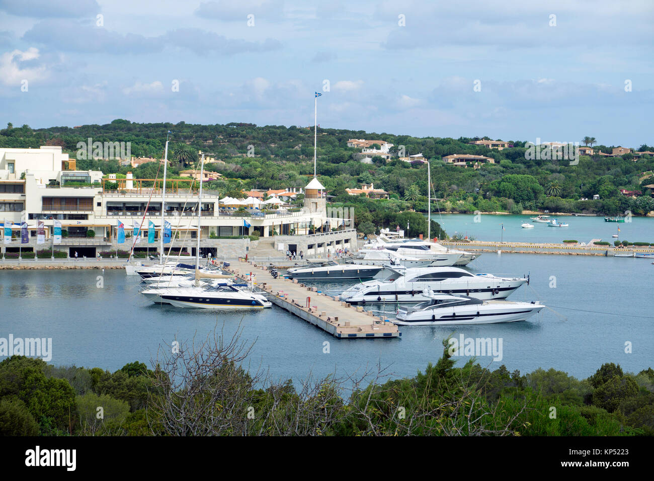 Marina, Yacht harbour of Porto Cervo, luxury destination at Costa ...