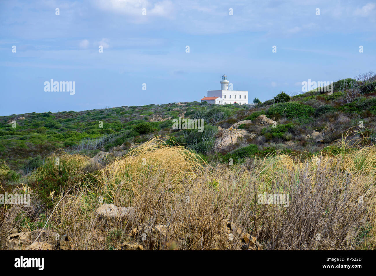 Lighthouse at Capo Ferro, Costa Smeralda, Sardinia, Italy ...