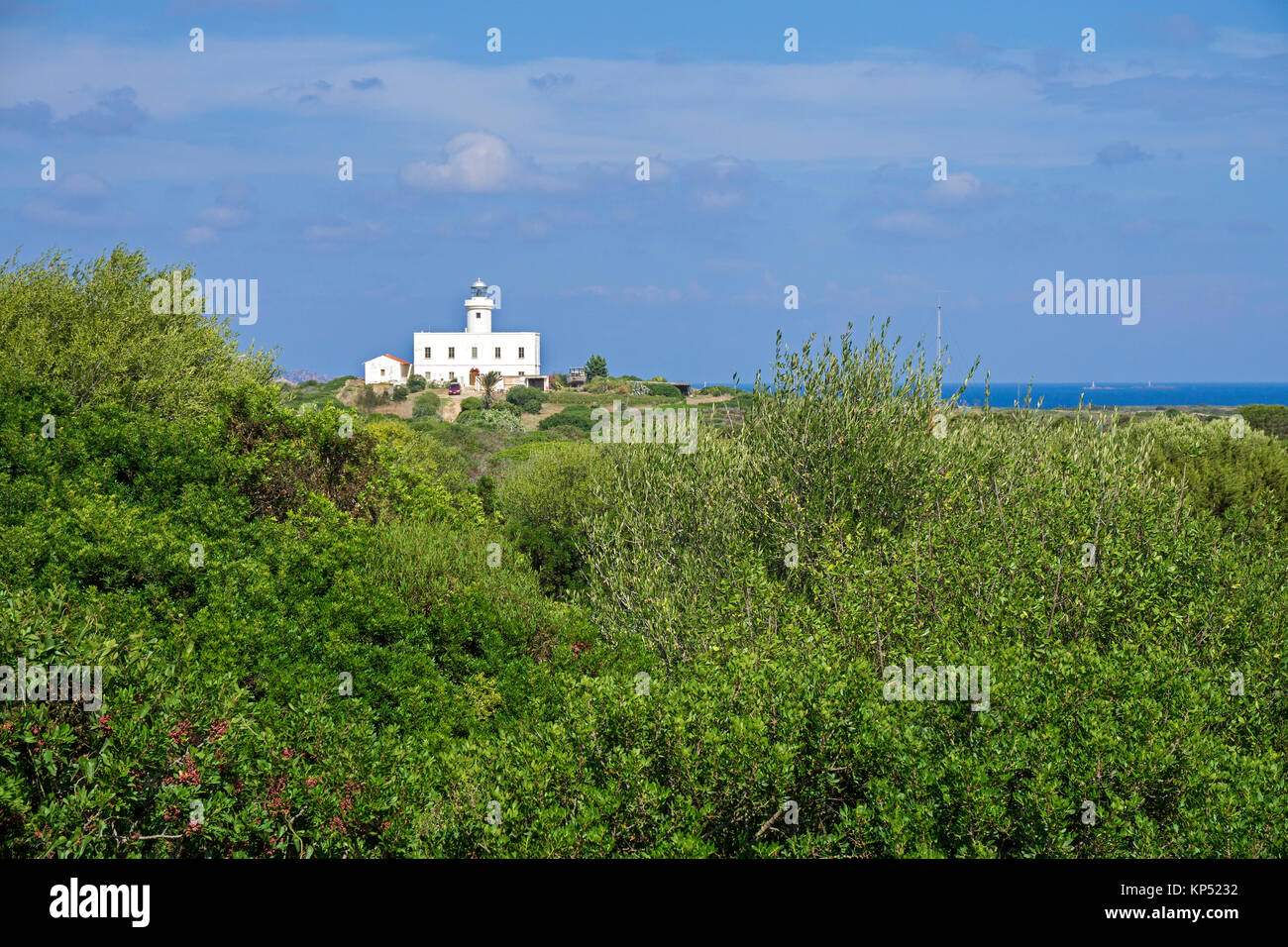 Lighthouse at Capo Ferro, Costa Smeralda, Sardinia, Italy ...