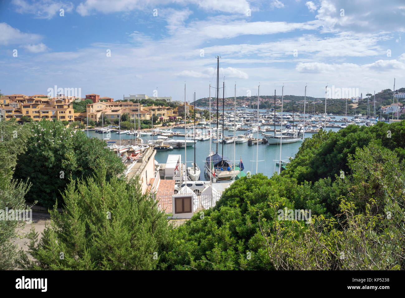 Marina, Yacht harbour of Porto Cervo, luxury destination at Costa ...