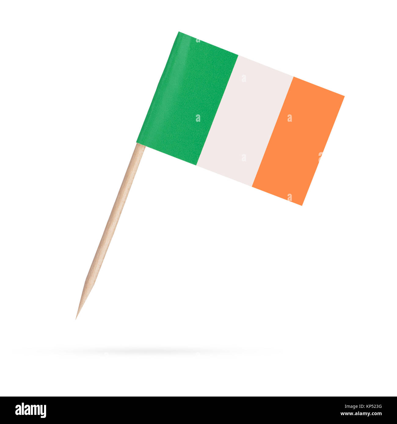 Miniature Flag Ireland.Isolated on white background Stock Photo - Alamy