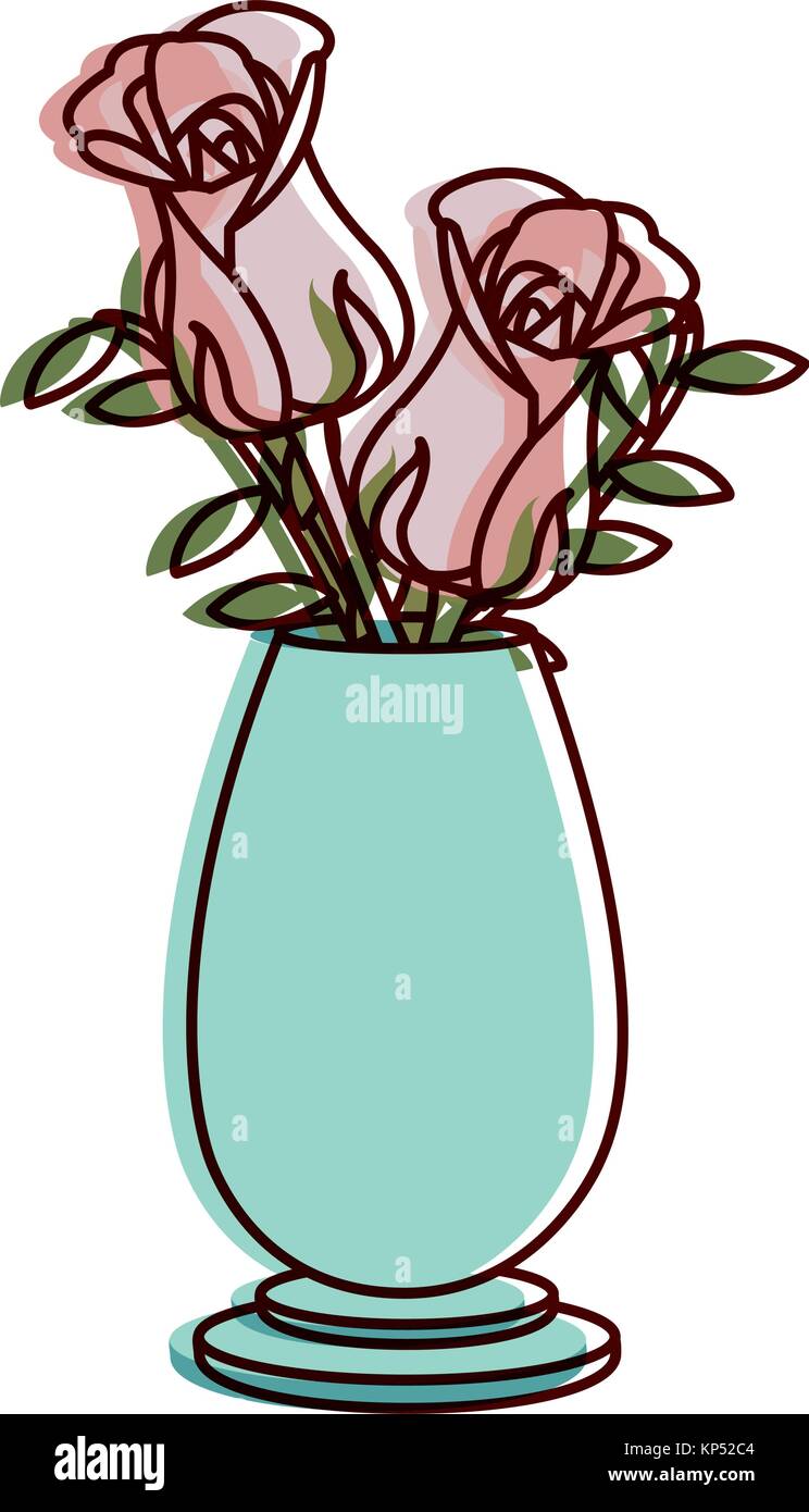 Rose decoration design Stock Vector Image & Art - Alamy