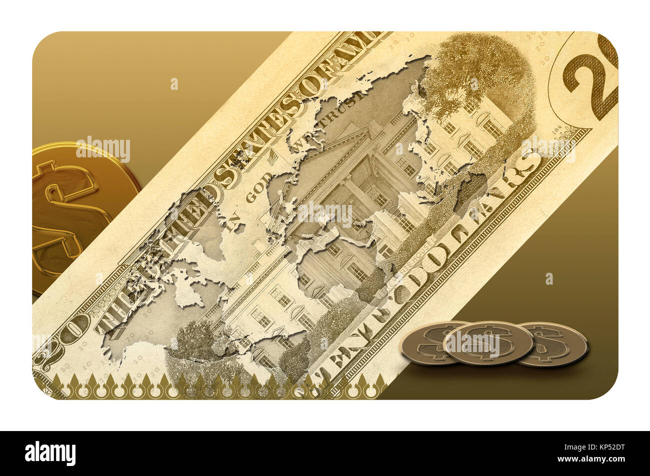 Banknotes world map Cut Out Stock Images & Pictures - Alamy