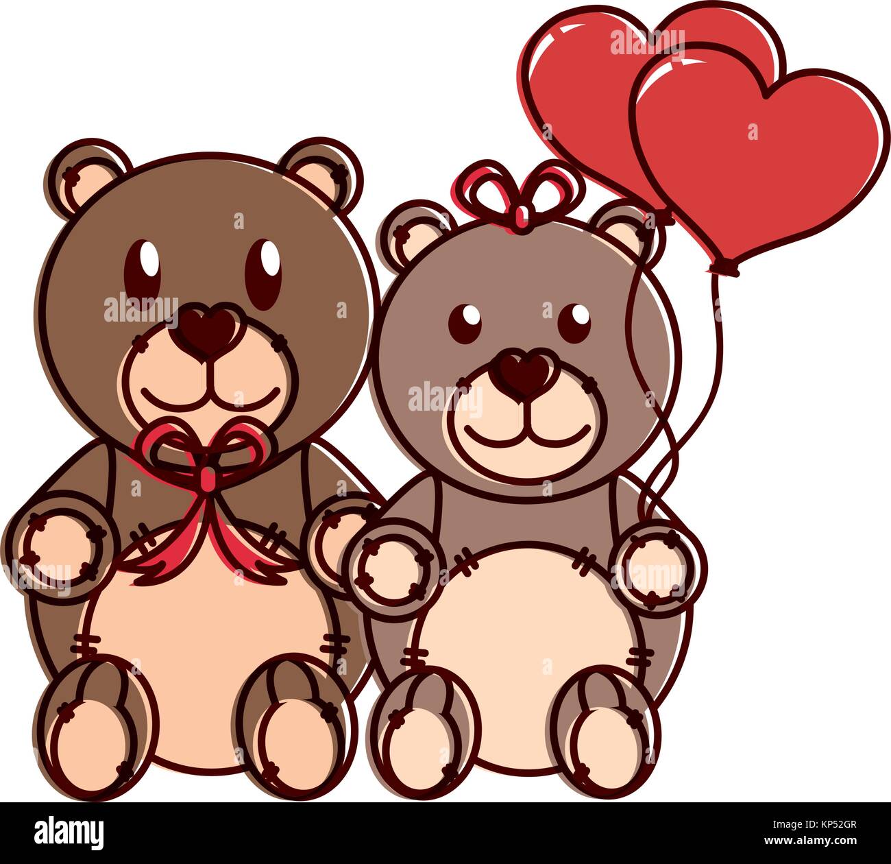 Teddy bear couple design Stock Vector Image & Art - Alamy