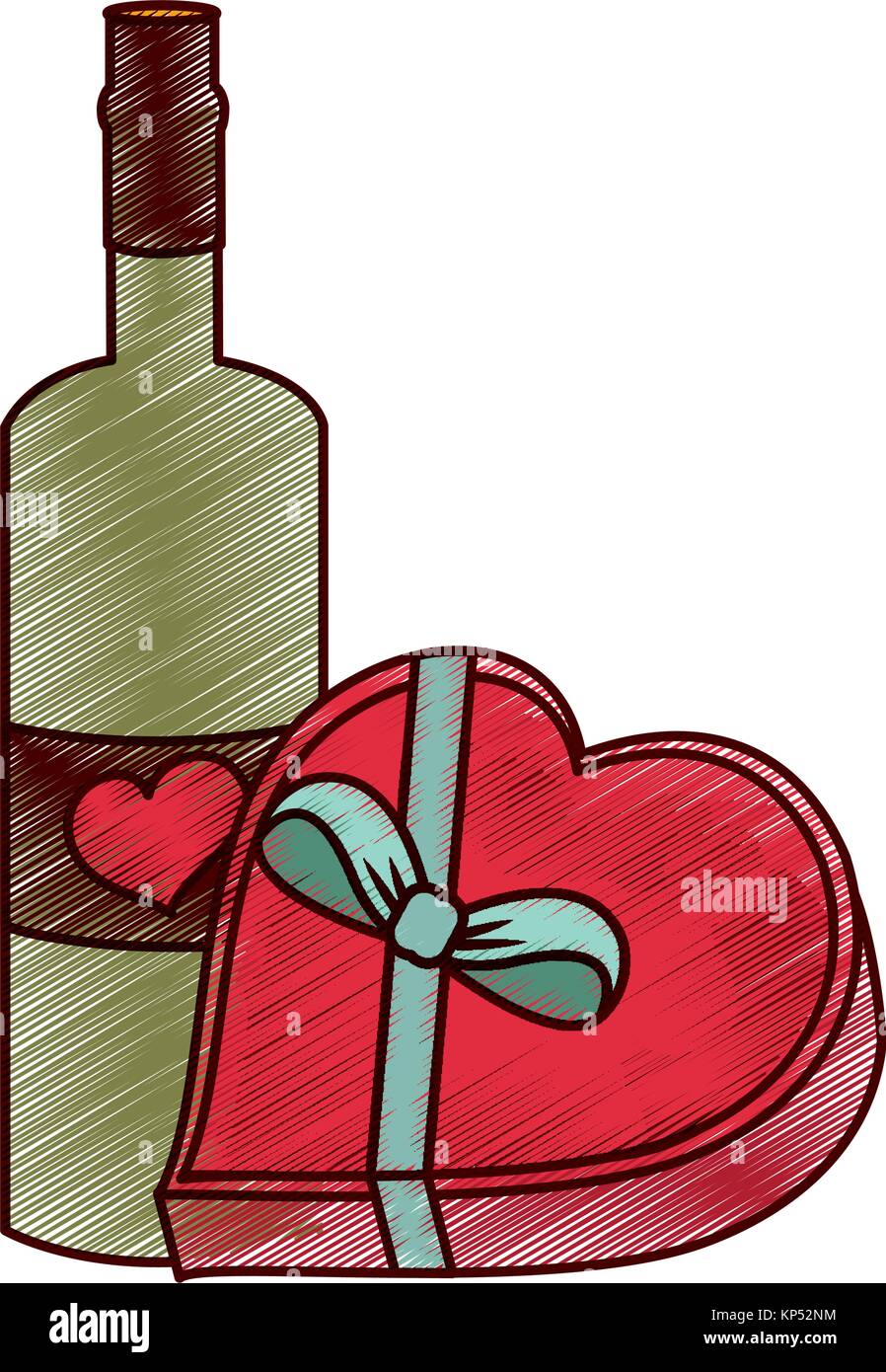 Love bottle and box design Stock Vector Image & Art - Alamy