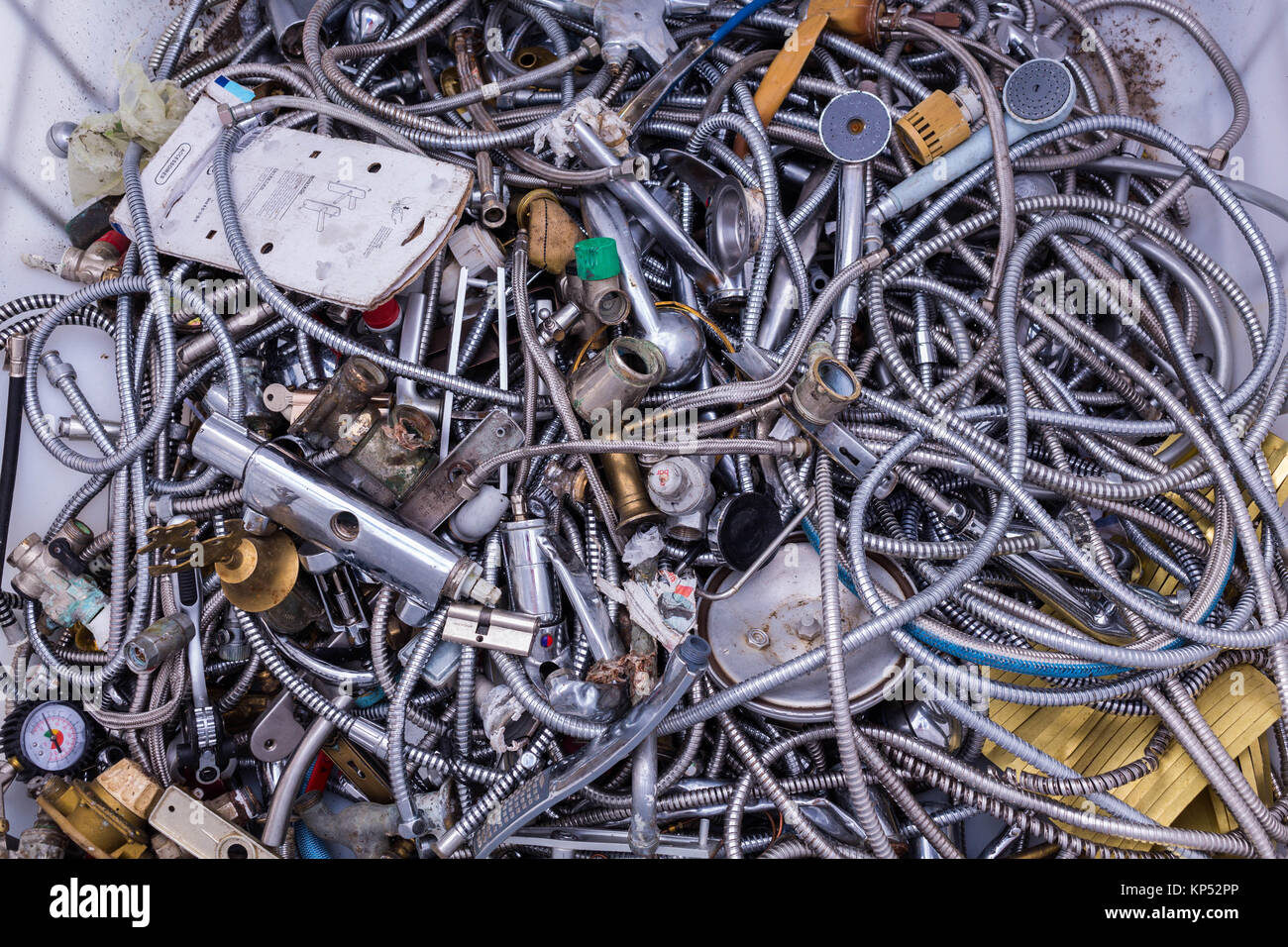 Metal products for recycling Stock Photo - Alamy