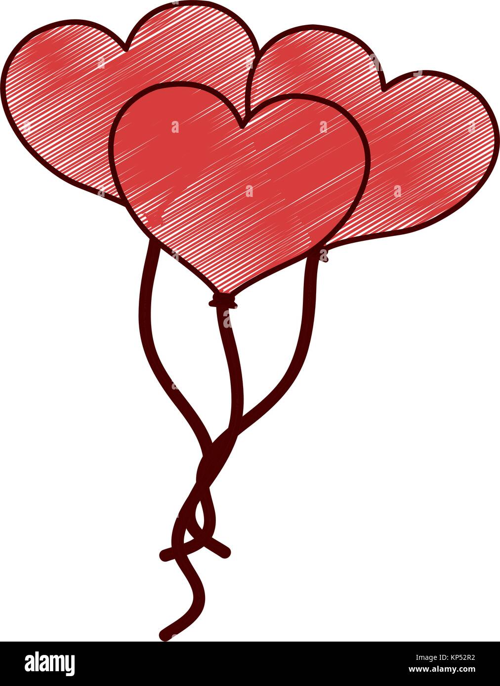 Heart balloons design Stock Vector Image & Art - Alamy