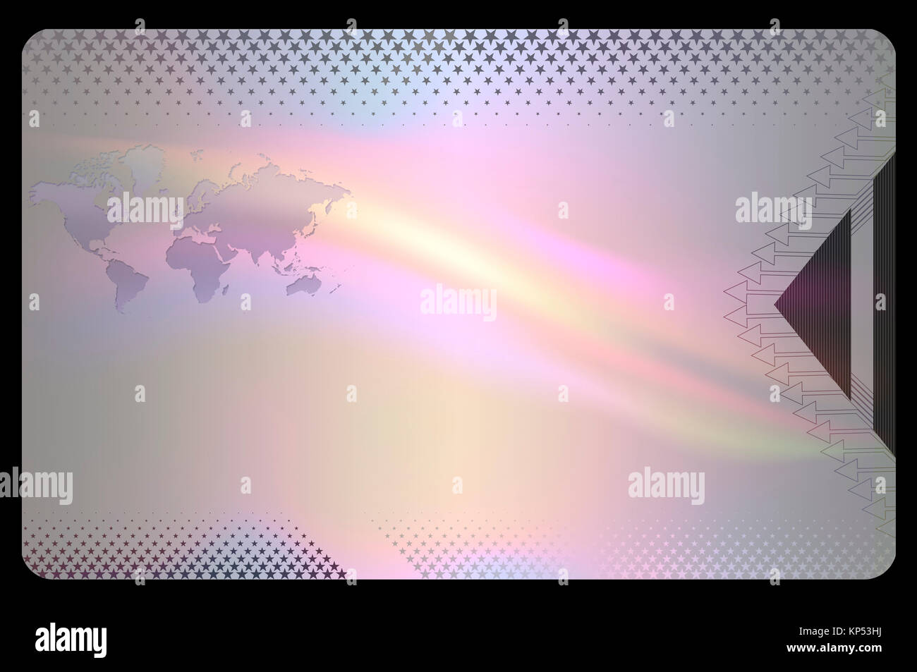 Futuristic background with world map and stars for the design of ...
