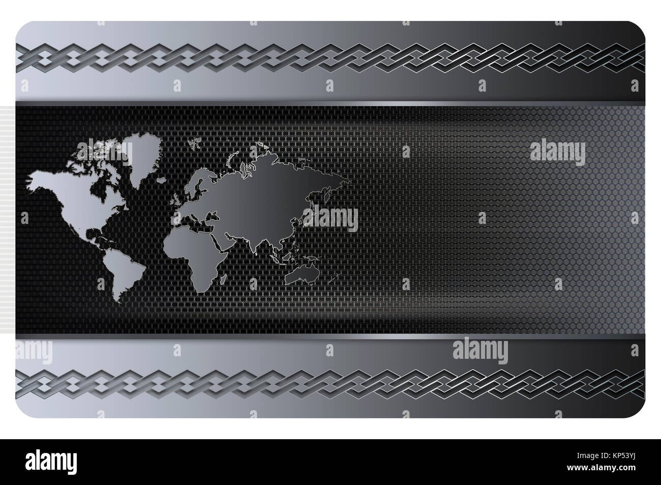 Abstract metallic background with metal mesh and world map Stock Photo ...