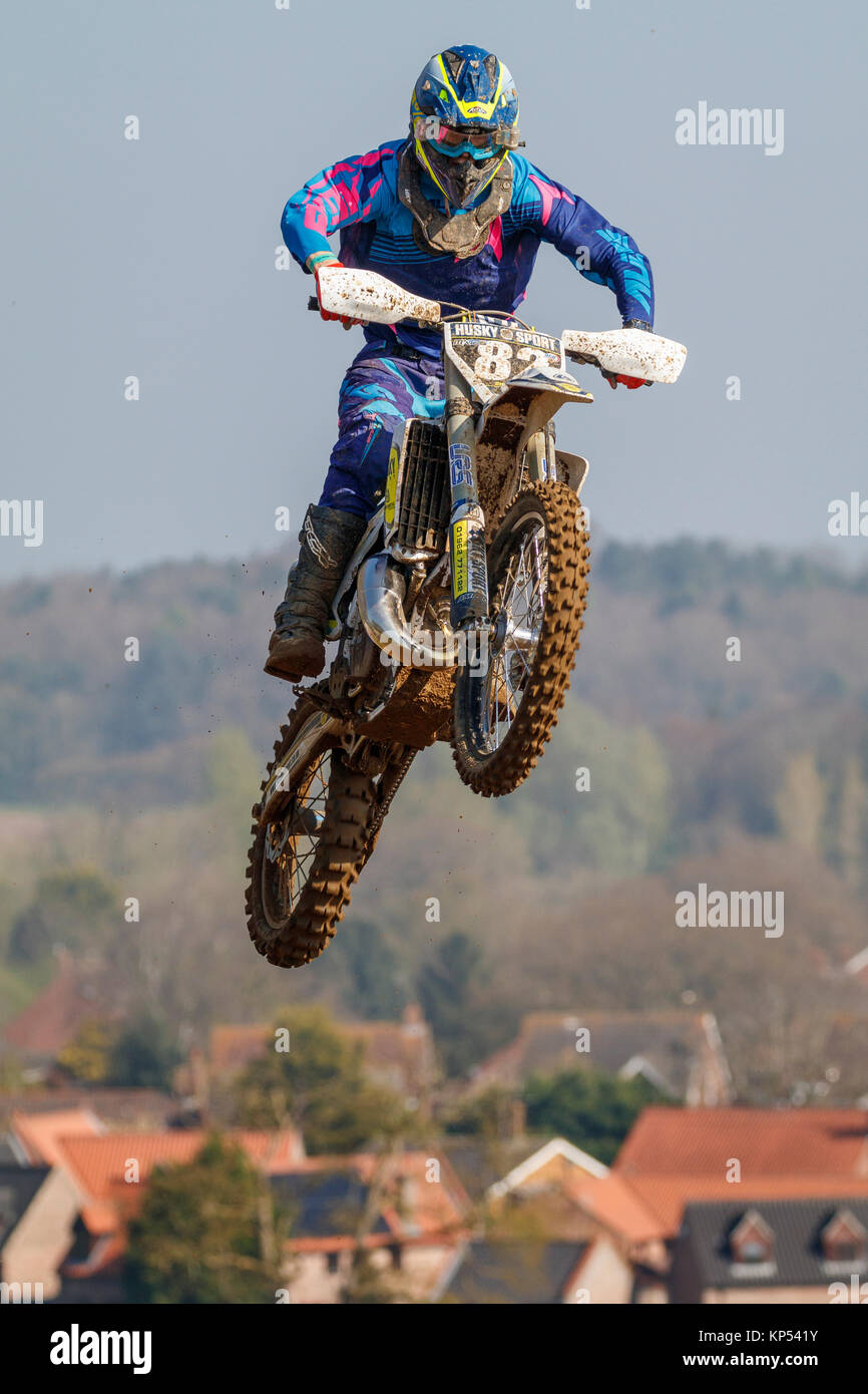 Charlie Cole on the Husky Sport Husqvarna MXY2 at the Maxxis British ...