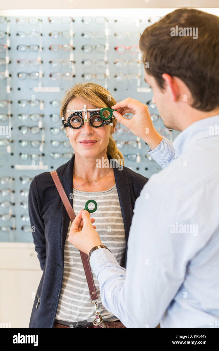 Optical examination hi-res stock photography and images - Alamy