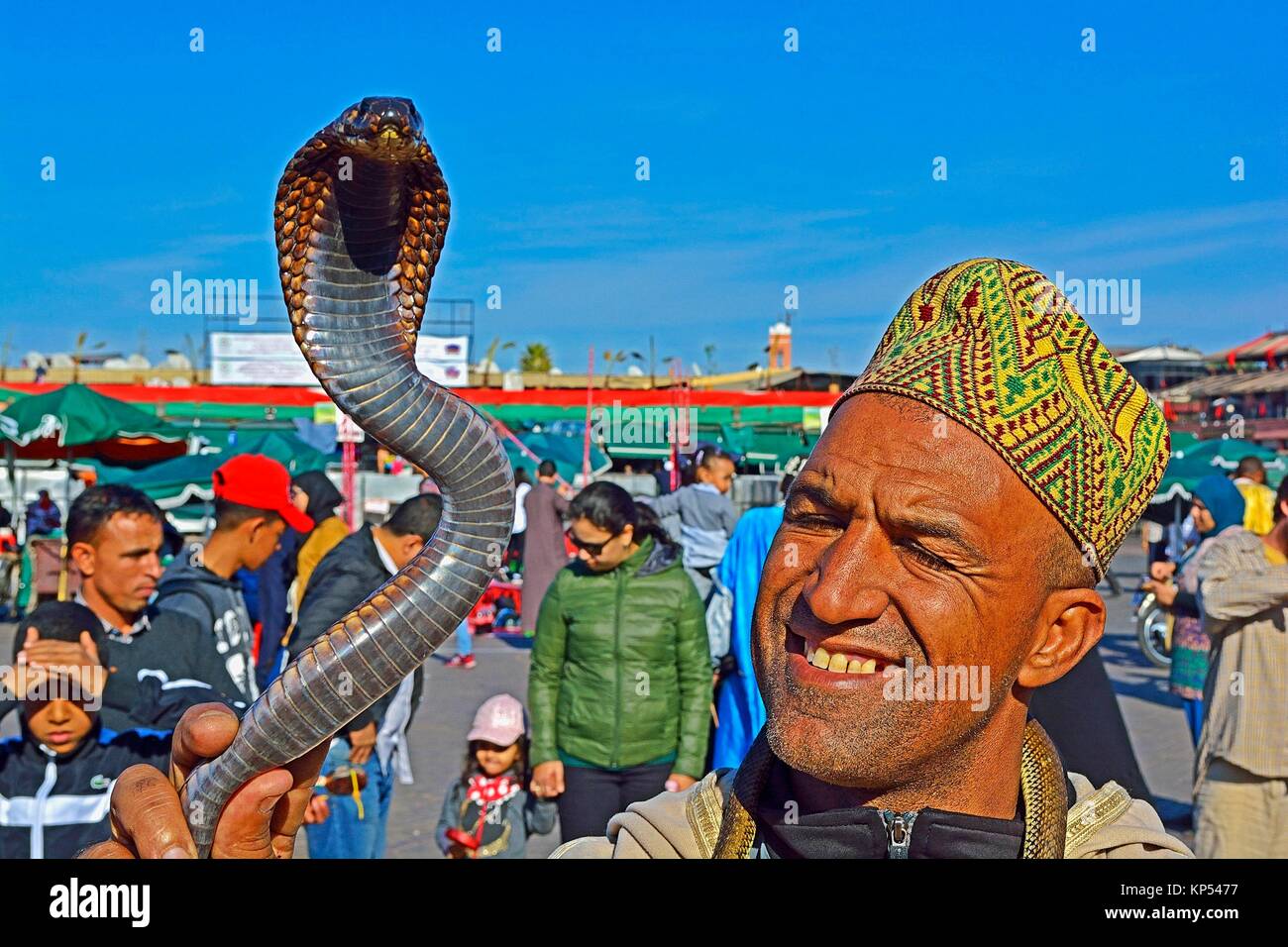 Snake charmer morocco marrakesh hi-res stock photography and images - Alamy