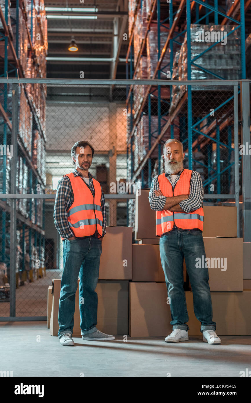 confident warehouse workers Stock Photo - Alamy