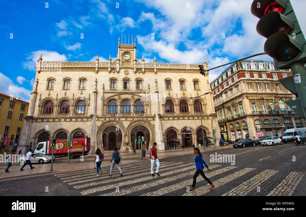 Entrance to rossio station hi-res stock photography and images - Alamy