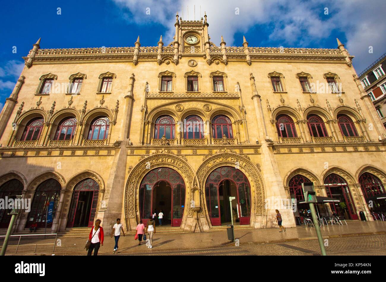 Lisbon Rossio Train Station Portugal High Resolution Stock Photography ...