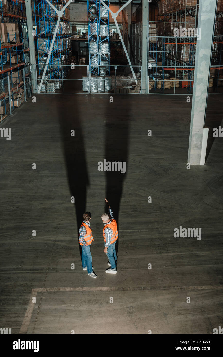 Warehouse high angle view workers hi-res stock photography and images ...