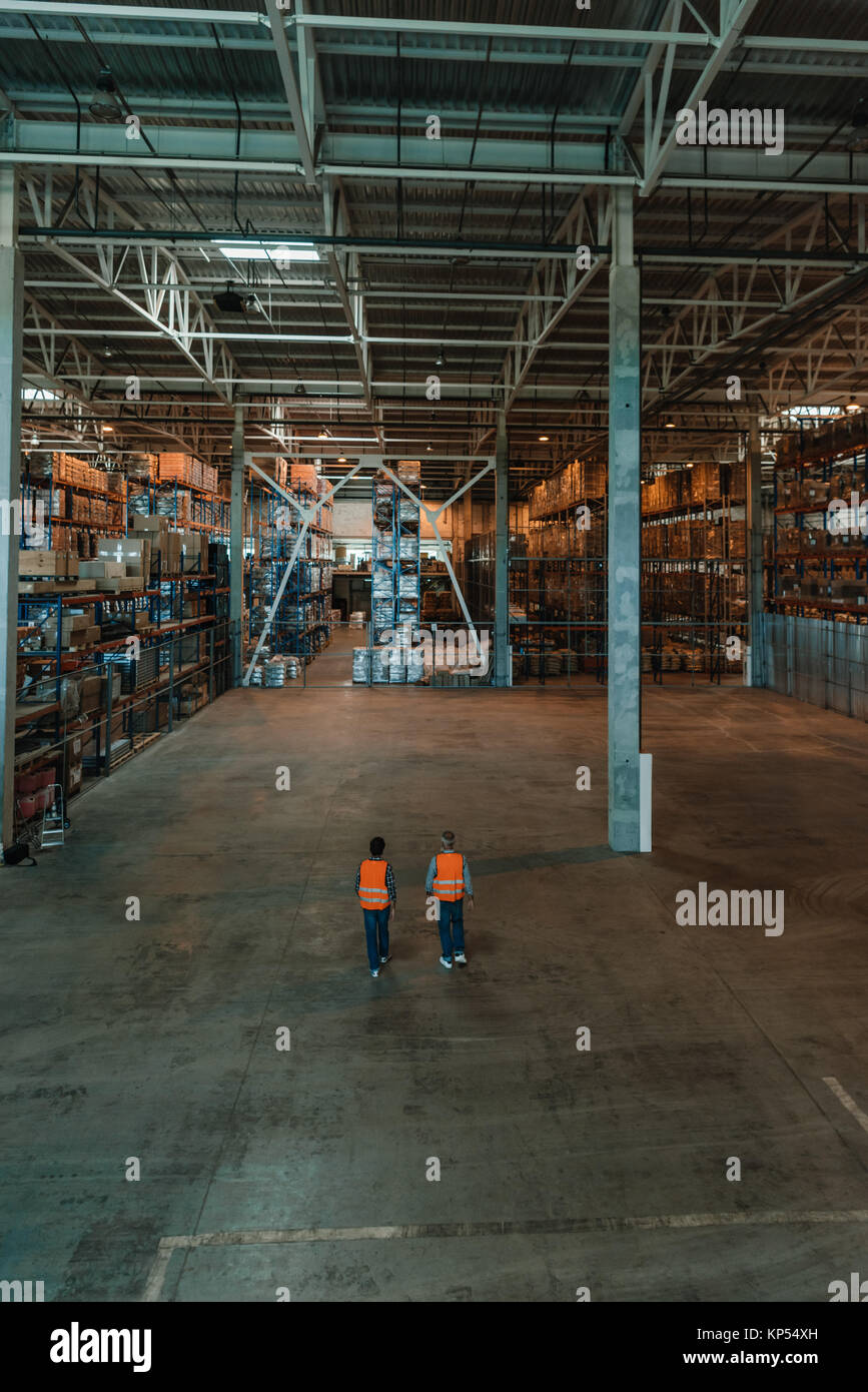 Warehouse high angle view workers hi-res stock photography and images ...