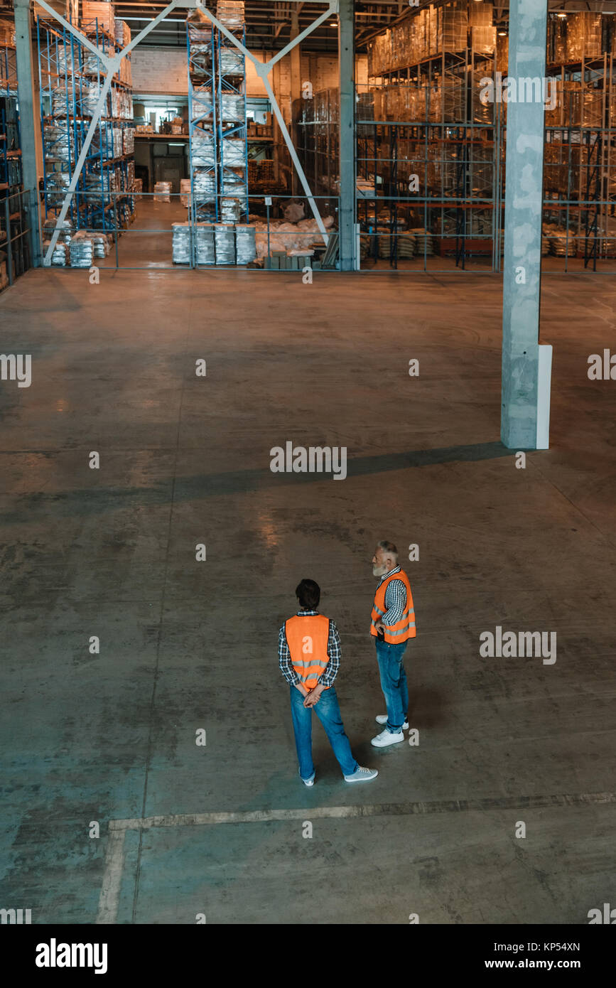 Warehouse high angle view workers hi-res stock photography and images ...