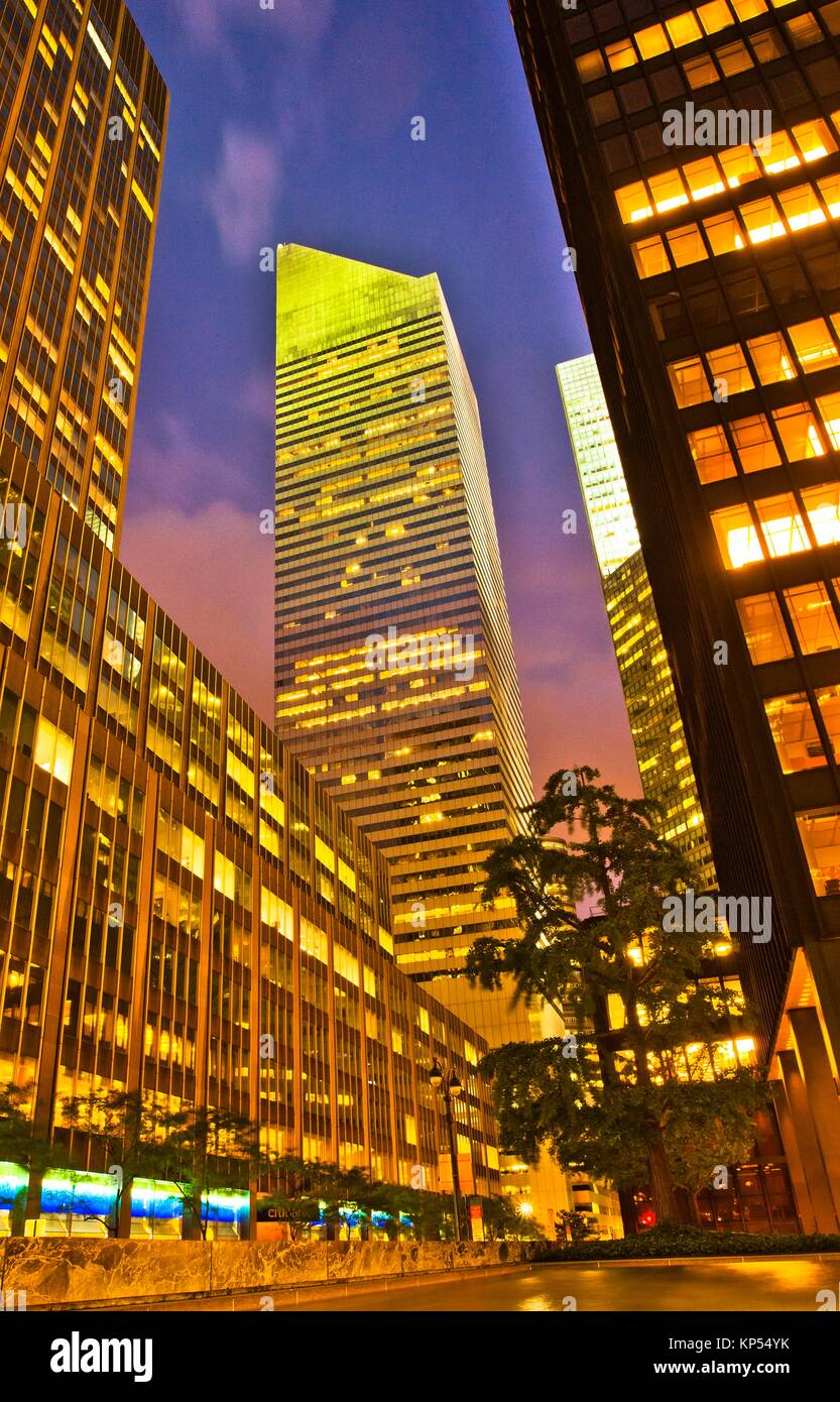 Seagram Building Night