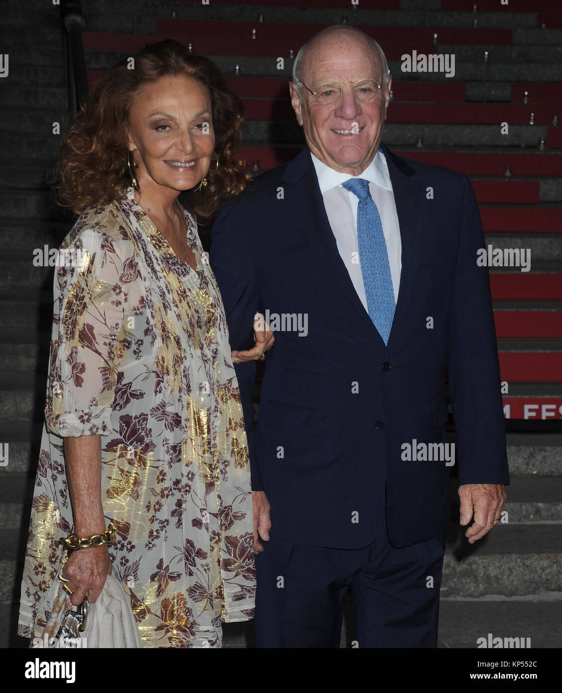 NEW YORK, NY - APRIL 14: Diane von Furstenberg, Barry Diller attends ...