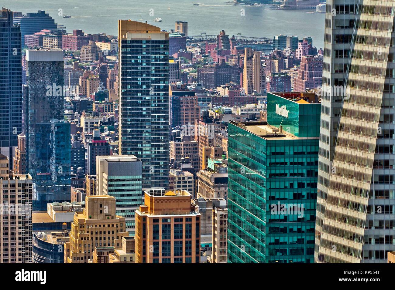 Aerial View Rockefeller Center New York High Resolution Stock ...