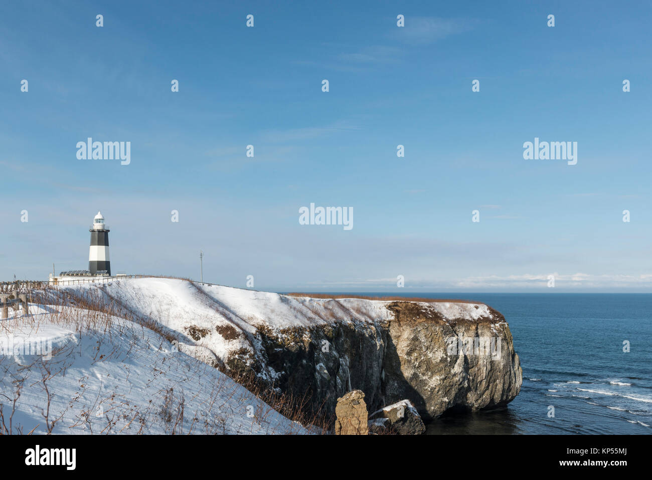 Cape Notoro lighthouse, Hokkaido, Japan Stock Photo - Alamy