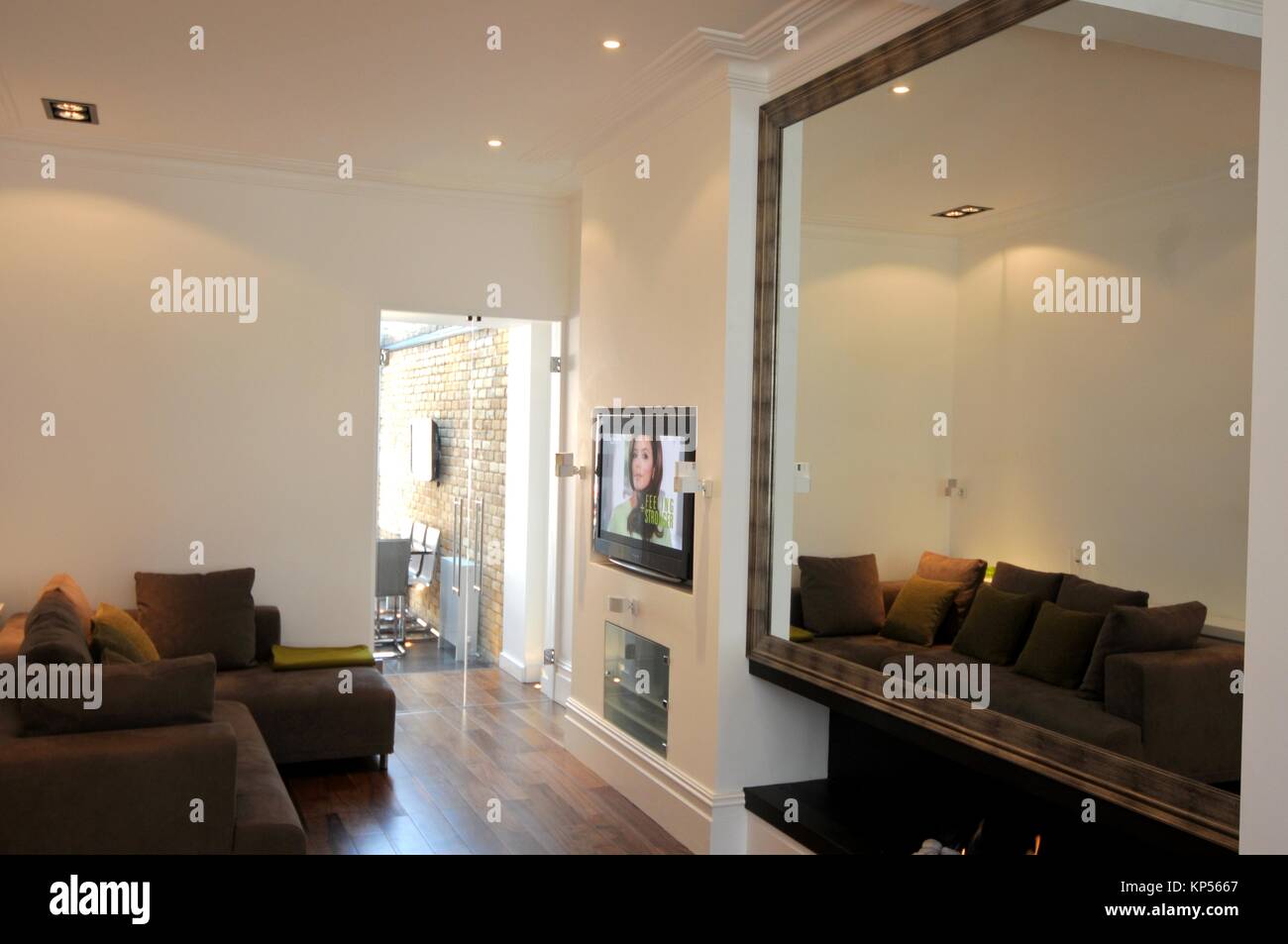 Modern Living room area Stock Photo - Alamy