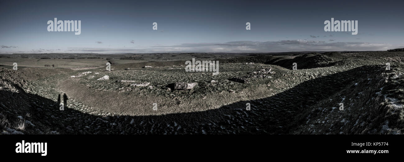 Arbor Low Neolithic henge and stone circle in the Peak District ...