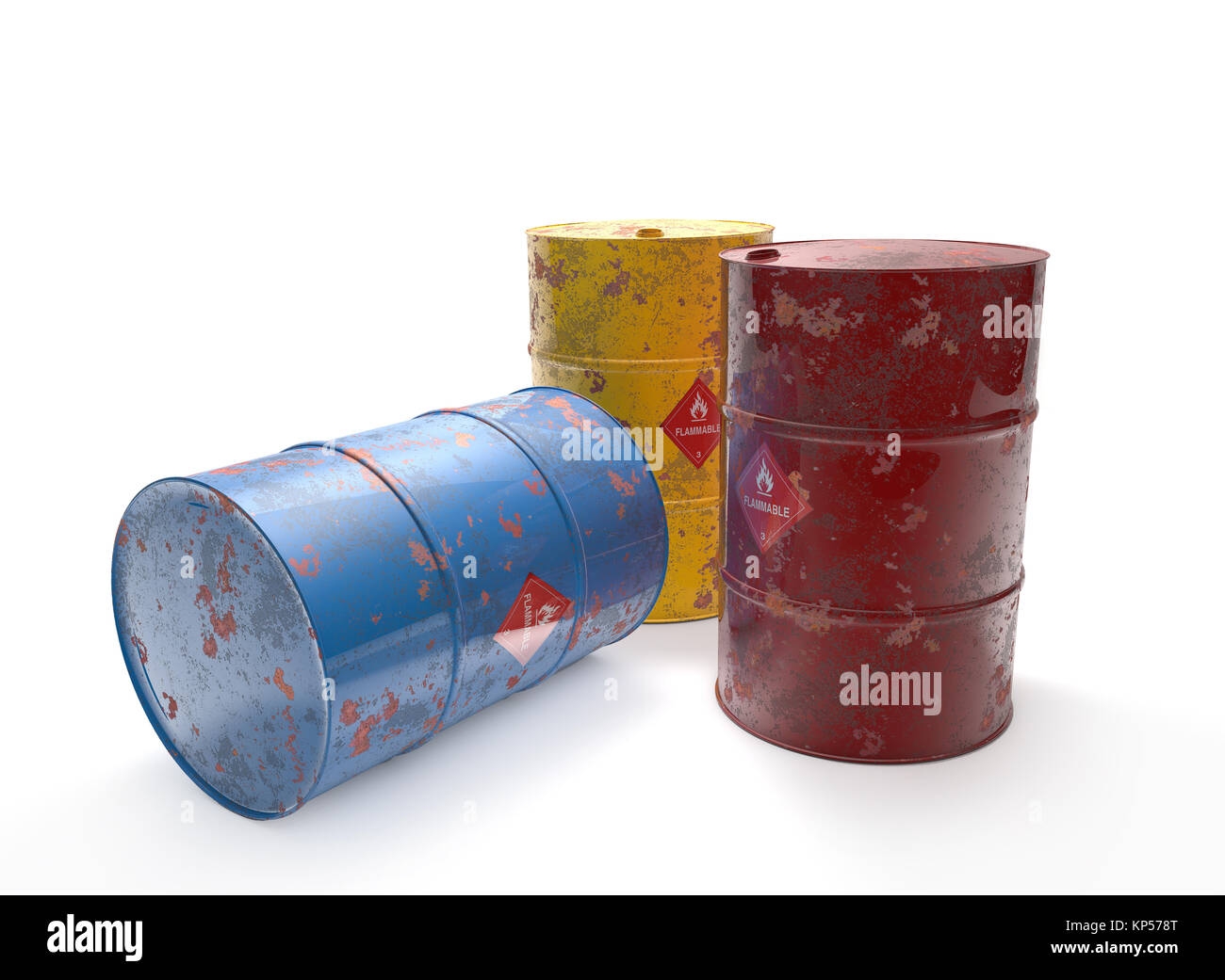 Old gas storage tank Cut Out Stock Images & Pictures - Alamy
