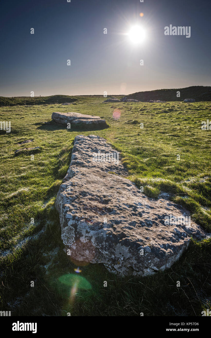 Arbor Low Neolithic henge and stone circle in the Peak District ...