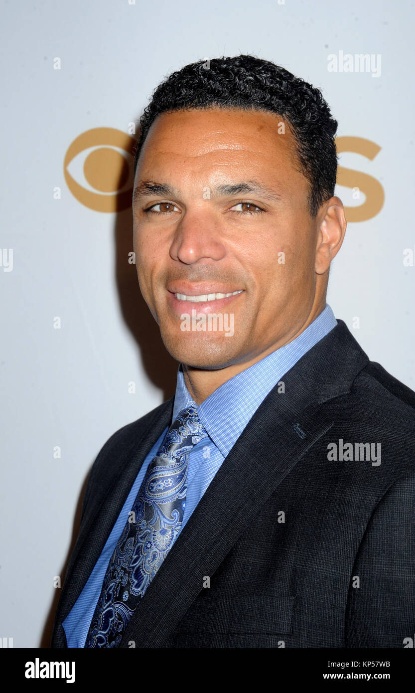 NEW YORK, NY - MAY 13: Tony Gonzalez attends the 2015 CBS Upfront at ...