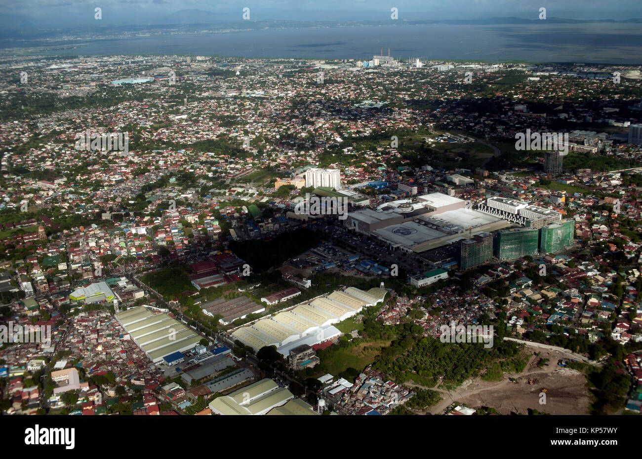 Aerial view of the city of Manila, Philippines, South East Asia Stock ...
