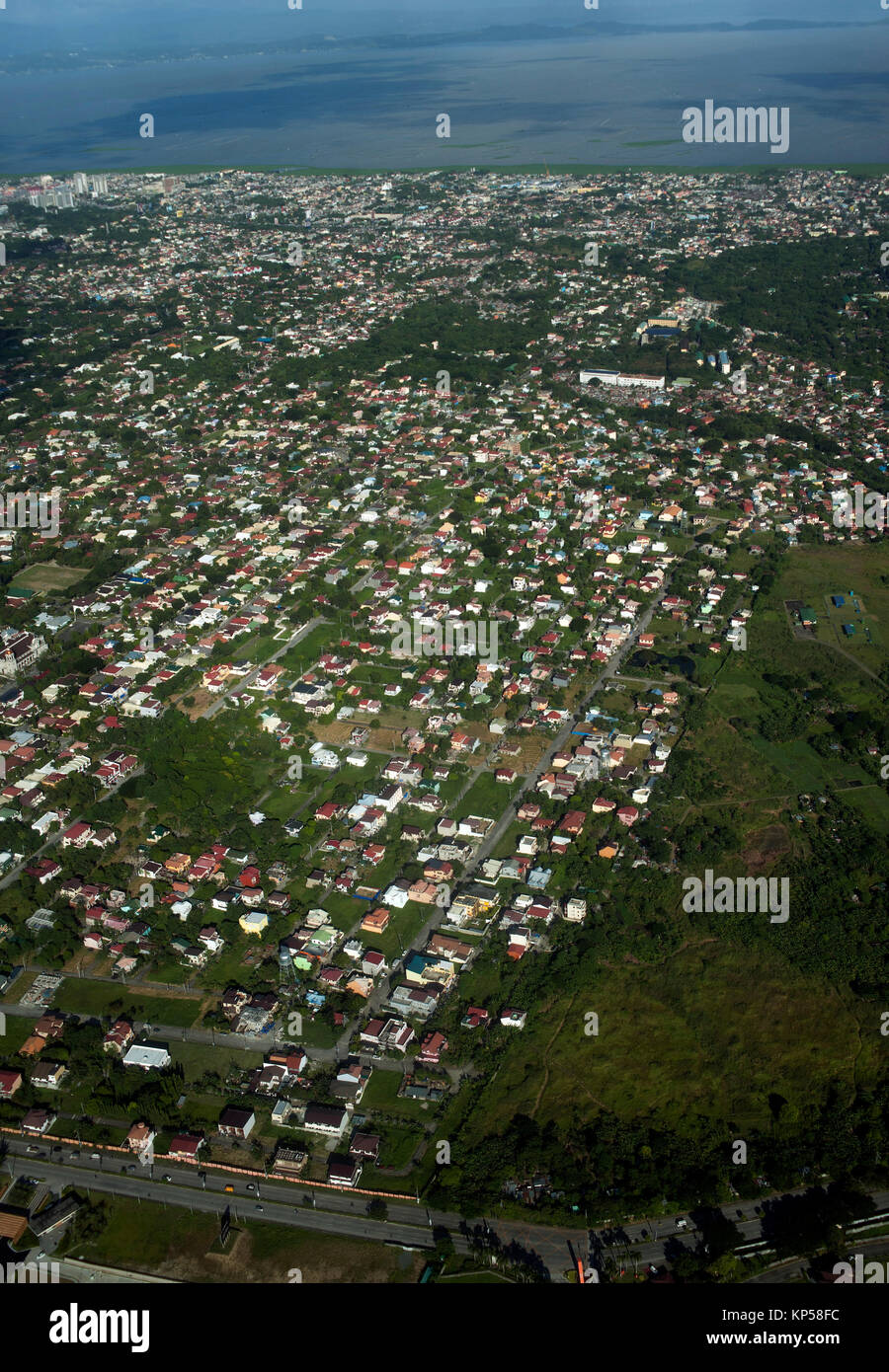 Aerial view of Metro Manila, Luzon, Philippines, South East Asia Stock ...