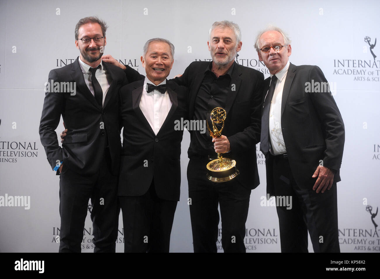 NEW YORK, NY - NOVEMBER 23: Georges Campana, Erick Zonca, George Takei ...