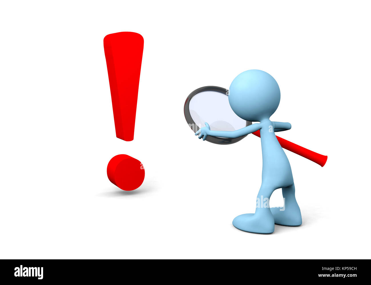 3d person with magnifying glass blue hi-res stock photography and ...