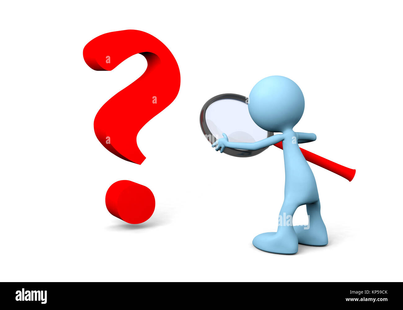 3d guy model question mark hi-res stock photography and images - Alamy