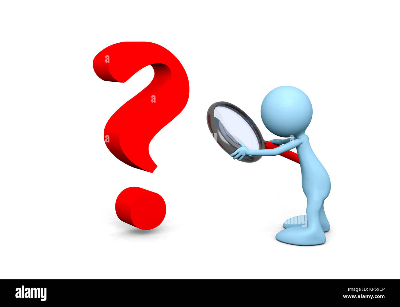 3d guy model question mark hi-res stock photography and images - Alamy