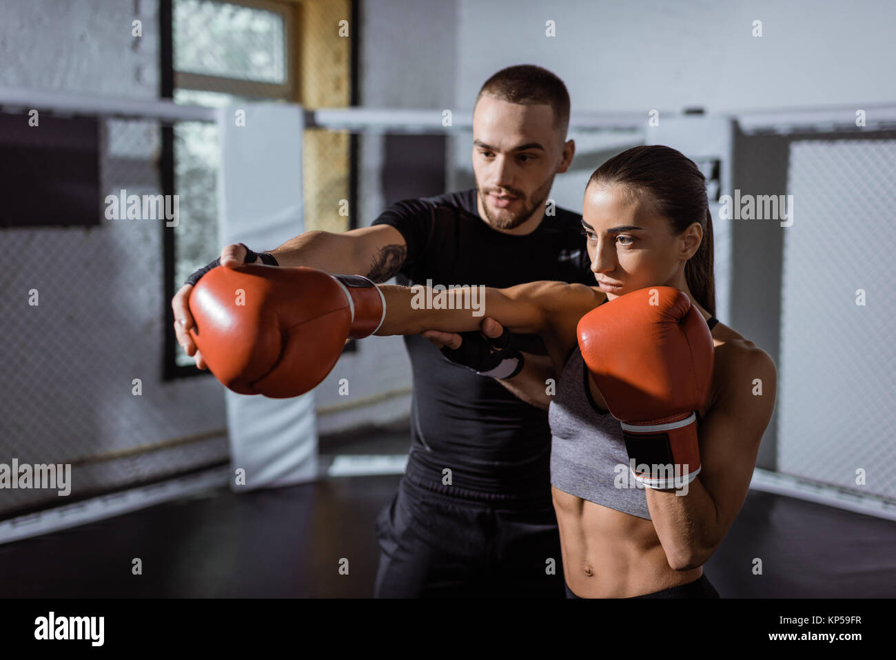 Male and female athletes hi-res stock photography and images - Alamy