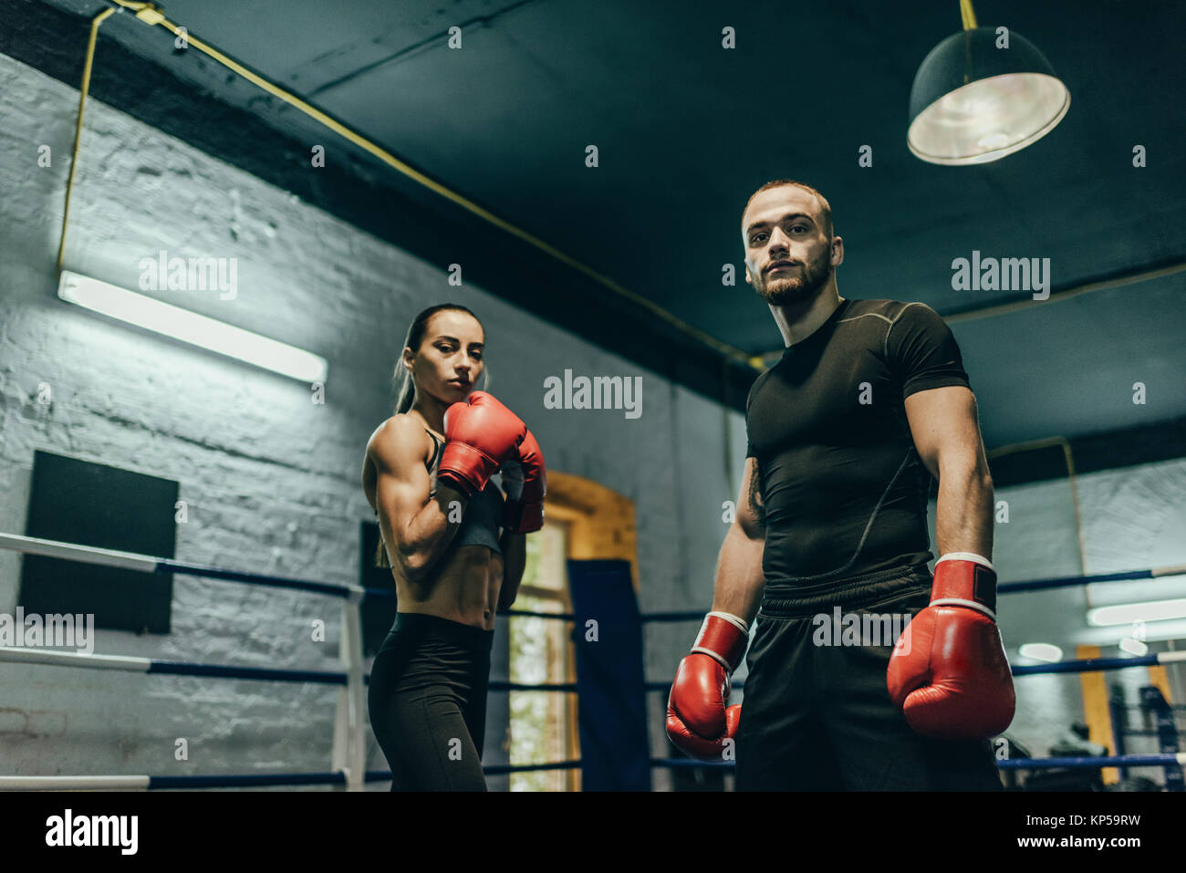 Boxers sparring hi-res stock photography and images - Alamy