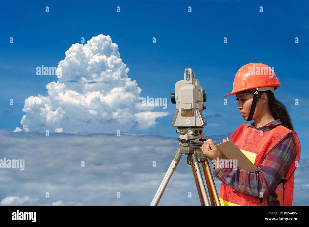 Survey women road hi-res stock photography and images - Alamy