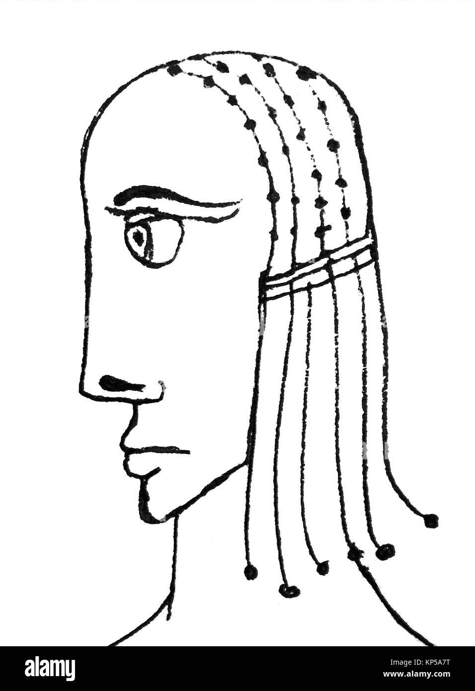 Ancient Man Illustration Stock Photo - Alamy