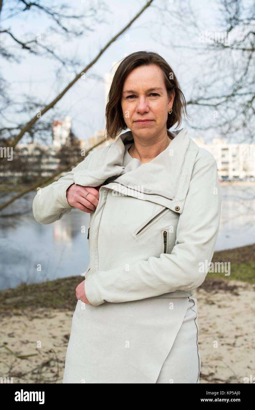 Leather Jacket Woman Mature High Resolution Stock Photography and ...