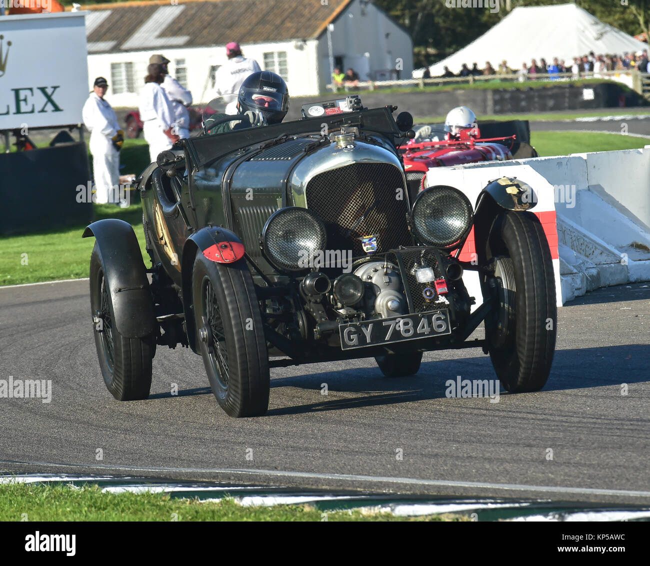 Robert Fink, Bentley 4½ Litre Supercharged, GY 7846, Brooklands Trophy ...