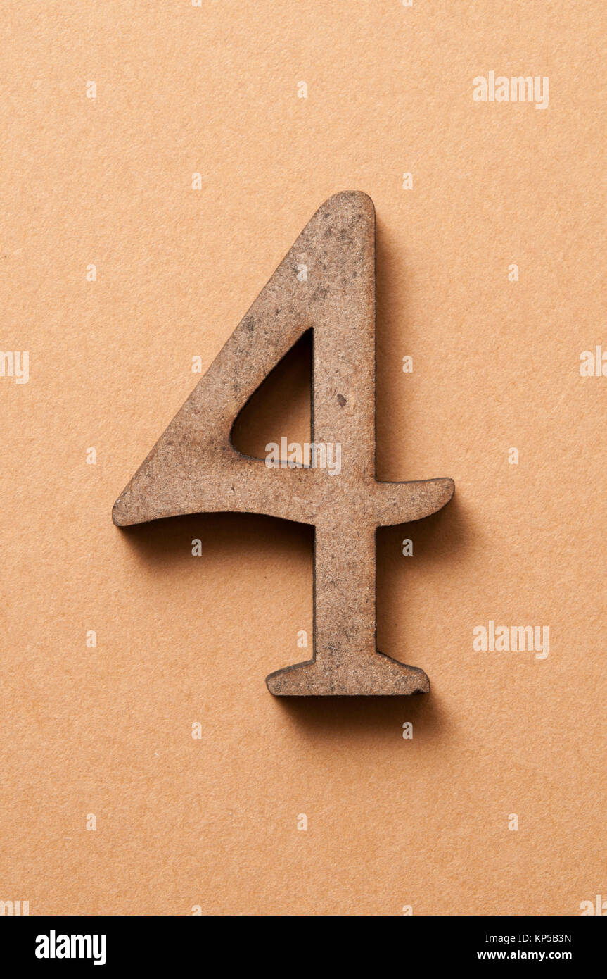 Numeral four hi-res stock photography and images - Alamy