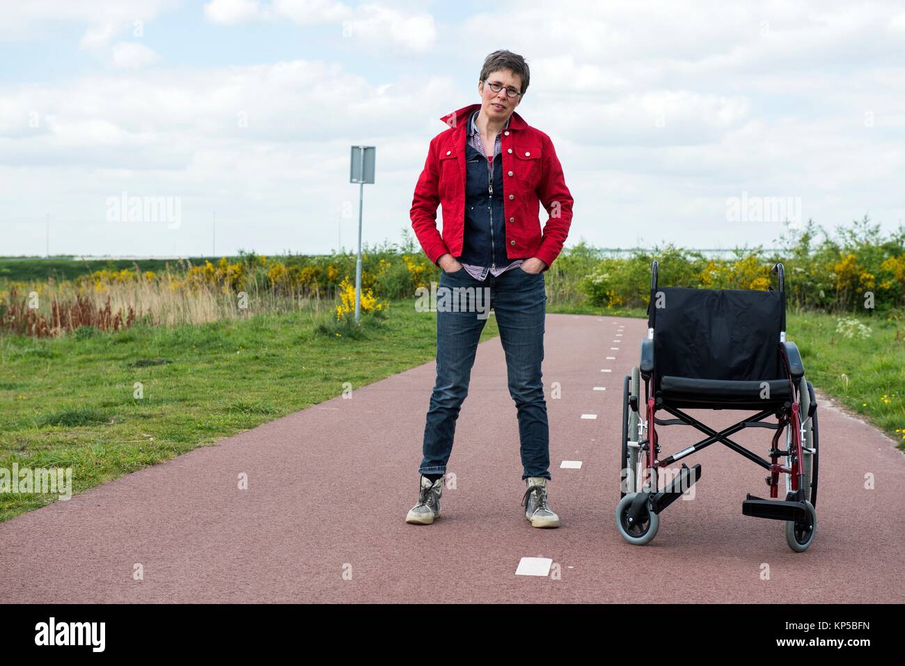 Multiple Sclerosis Patient In Wheelchair