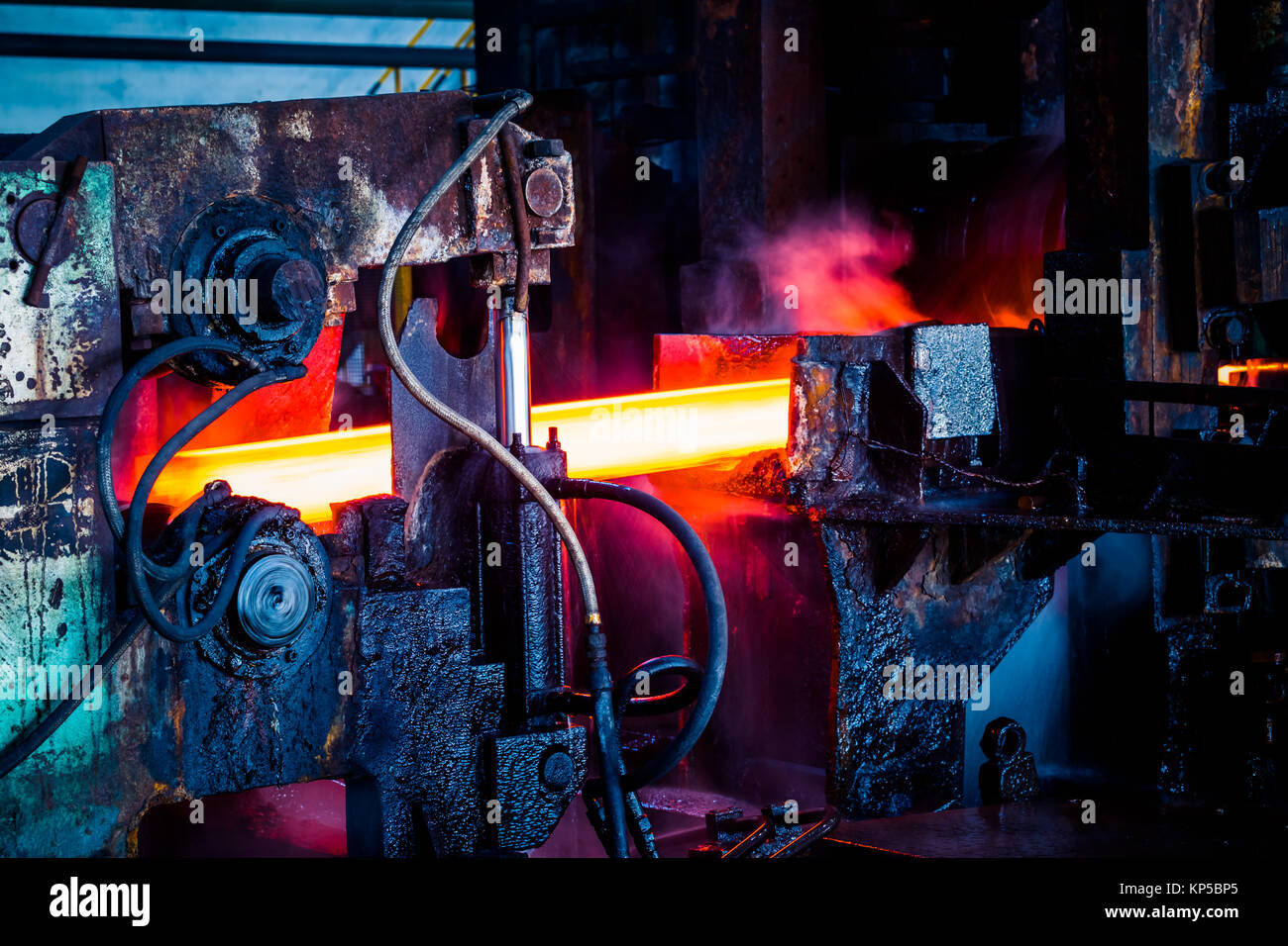 interior view of a steel factory,steel industry in city of China Stock ...