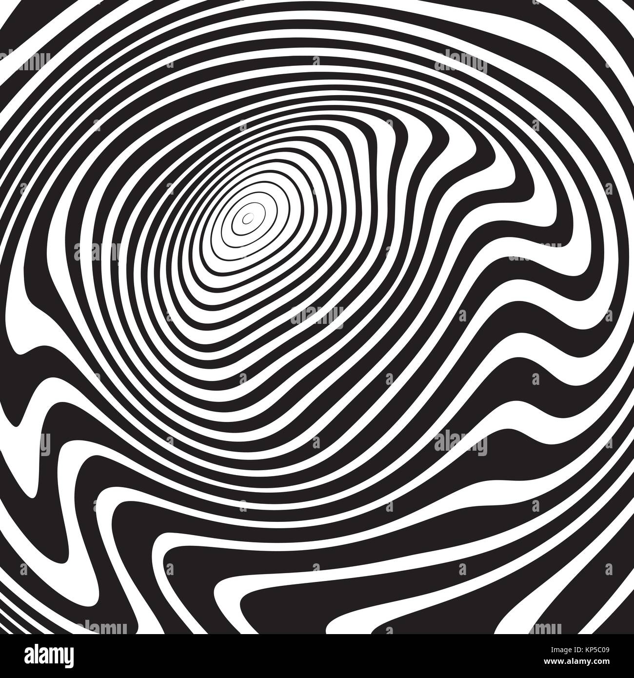 black wavy concentric circles. abstract halftone vector background ...