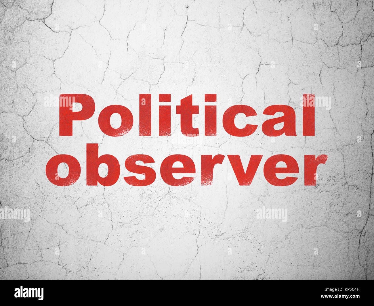 Politics concept: Political Observer on wall background Stock Photo - Alamy