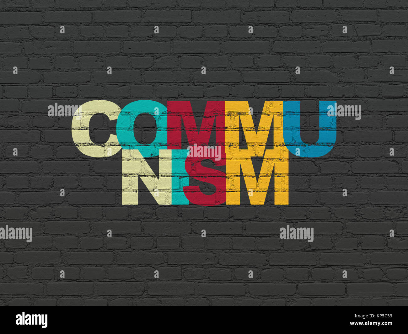 Political concept: Communism on wall background Stock Photo - Alamy