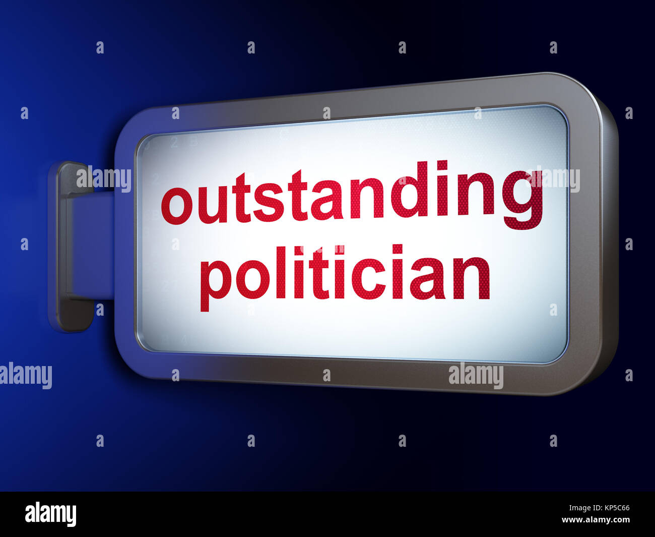 Political concept: Outstanding Politician on billboard background Stock ...